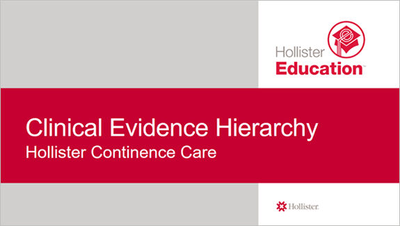 continence-elearning-clinical-evidence-hierarchy | Hollister AU